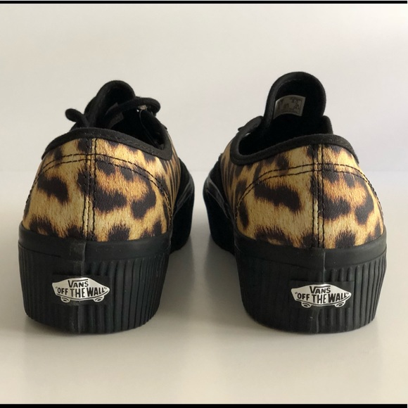Vans | Shoes | Vans Authentic Platform Embossed Black Leopard | Poshmark